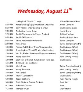 DAILY EVENTS WEDNESDAY | Event Schedule | The Hartford Fair