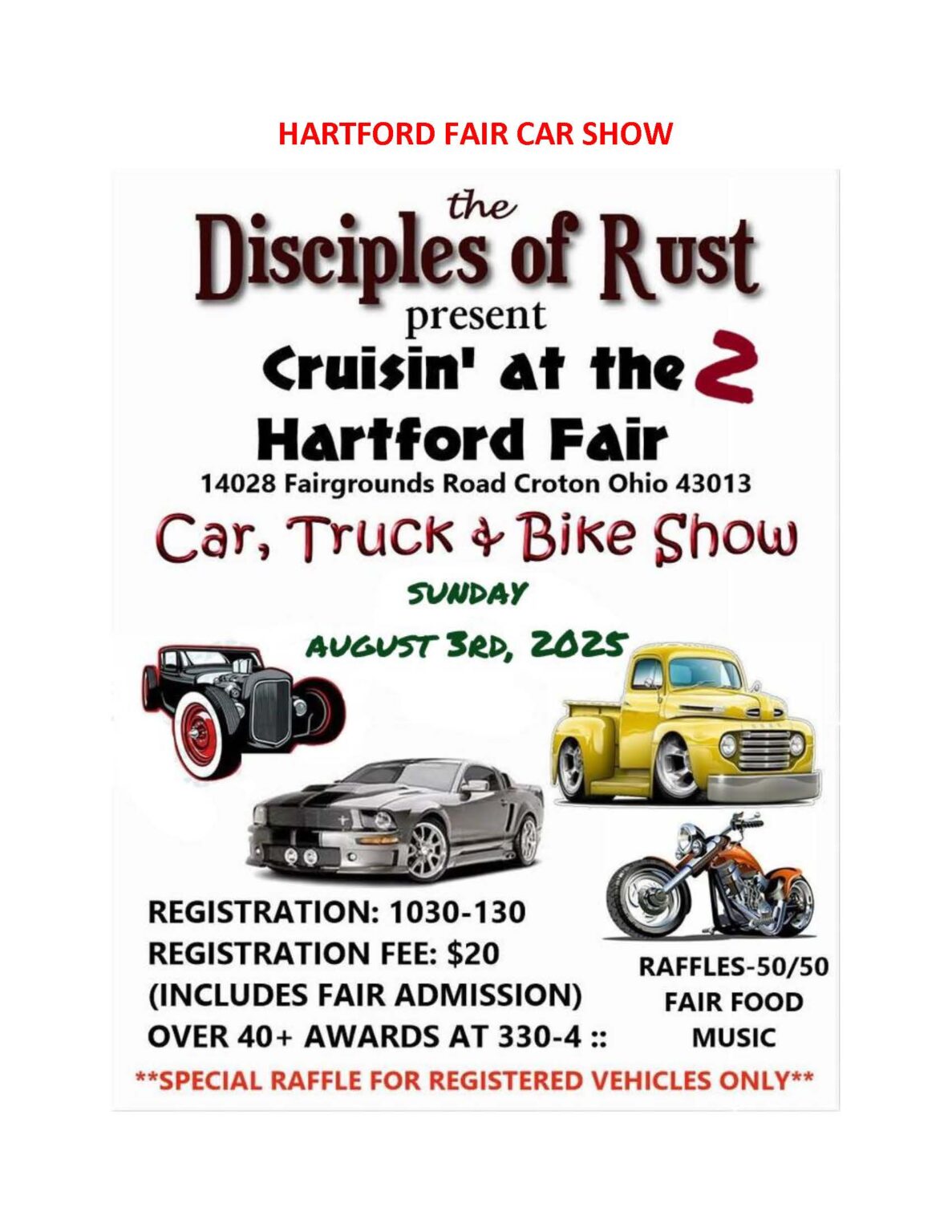 ENTERTAINMENT & VENDORS | The Hartford Fair